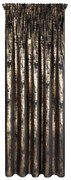 Záclona 140x270 Renia black gold velvet ready on tape Eurofirany