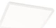 Bílé čtvercové stropní LED svítidlo Reality Camillus, 30 x 30 cm