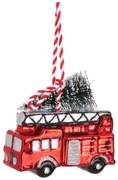 Ručně vyrobená vánoční ozdoba 8 cm Fire Engine – Sass &amp; Belle