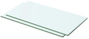 Policové desky 2 ks sklo čiré 50 x 20 cm 3051559
