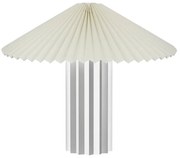 Bílá/ve stříbrné barvě stmívatelná stolní lampa s textilním stínidlem (výška 36 cm) Taite – Blomus