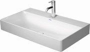 Duravit DuraSquare - Umyvadlo na desku, 80x47 cm, bez přepadu, s otvorem pro baterii, DuraCeram, bílá 2353800071