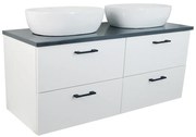 Comodo Koupelnová skříňka pod deskové umyvadlo Agria NEW W 120-HD - bílá/antracit