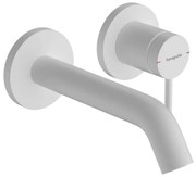 Hansgrohe Tecturis S - Umyvadlová baterie pod omítku, s výpustí, 2-otvorová instalace, EcoSmart, matná bílá 73350700