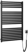 Aqualine - Topné těleso Tondi-E 60x97 cm, 400 W, matná černá DE466T
