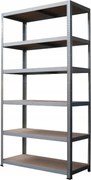 Fistar Regál 220x120x60 cm kovový zinkovaný 6-policový, nosnost 720 kg