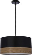 Candellux - Závěsná lampa Porto s černým stínidlem