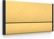ACCEPT Dveřní tabulka ACS 187 x 93 mm - zlatá tabulka