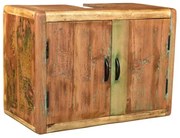 furniture-nabytek.cz - Masivní skříňka pod umyvadlo Calcutta z recyklovaného dřeva, lakovaná, vícebarevná – 70×35×50 cm