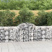 Klenutý gabionový koš 200 x 50 x 80/100 cm pozinkované železo 153494