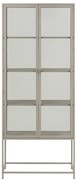 Šedá vitrína 77x186x35 cm Seaford – Actona