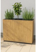 Dřevěný květináč ELEMENTO, dřevo, šířka 90 cm, hnědá