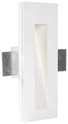 Linea Light 60930W70 Gypsum_WF2, obdélníkové zapuštěné svítidlo do stěny ze sádry, 2W LED 3000K, 19x7cm