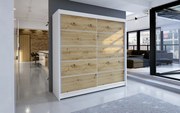 FALCO Šatní skříň s posuvnými dveřmi Taisa IV 180 Odstín: Bílá/artisan