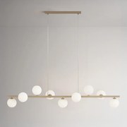 KAJA Lustr do obýváku ARDI béžová barva K-5843 9×G9/119 cm