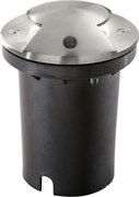 FAN I-HUMMER-R2 Pojízdné svítidlo Faro Carrabile Hummer Inox, stříbrné, 1 x GU10, 10,5 x 10,5 x 14,4 cm, IP67 - FANEUROPE
