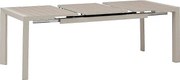 DEOKORK Hliníkový stůl VANCOUVER 142/202x90 cm (ivory)