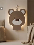 Sinsay - LED nástěnné svítidlo ve tvaru medvídka - béžová