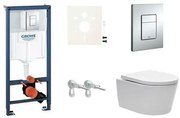 Cenově zvýhodněný závěsný WC set Grohe do lehkých stěn / předstěnová montáž+ WC SAT Brevis SIKOGRS3W0