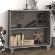Příborník HAMAR světle šedý 85 x 35 x 80 cm masivní borovice 340503