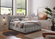 XXXLutz POSTEL BOXSPRING, 180/200 cm, šedá MID.YOU - Manželské postele - 002220057802