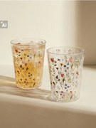 Sinsay - Sklenice s květinovým motivem 2 pack - vícebarevná