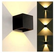 LED Venkovní nástěnné svítidlo KREON 2xLED/3W/230V IP54 4000K antracit