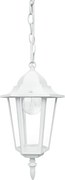 FAN LANT-MILANO/S1 BCO Závěsné venkovní svítidlo MILANO bílá, 1xE27, IP44, 17 x 84 cm - FANEUROPE