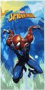 Bavlněná plážová osuška Spiderman v letu - 100% bavlna, froté s gramáží 320 gr./m² - 70 x 140 cm