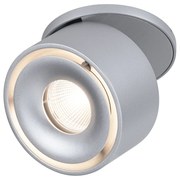 Paulmann 93374 Spircle, matně chromová zápustná bodovka, 8W LED 3000K, prům. 7,8cm