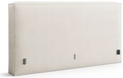 Krémové čalouněné čelo postele 249x100 cm Olivia – Micadoni