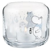 Skleněný svícen na čajovou svíčku Moomin Snowfall  Muurla