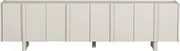 Krémový modulární TV stolek z borovicového dřeva 200x53 cm Basu – WOOOD