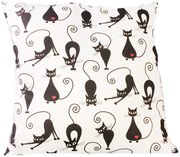 KARO Bavlněný povlak na polštář 40x40 998E Cats Pussycat oboustranný