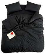 Černé povlečení na jednolůžko/prodloužené s prostěradlem/3dílné 160x220 cm Classic – Mila Home