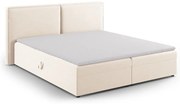 Krémová boxspring postel s úložným prostorem 180x200 cm Arendal – Cosmopolitan Design