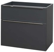 Mereo Mailo - Umyvadlová skříňka 81x70x48 cm, 2 zásuvky, antracit CN531S