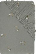 Livarno® Žerzejové napínací prostěradlo, 140-160 x 200 cm (květiny)