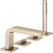Keuco Edition 11 - Baterie na okraj vany, 4-otvorová instalace, kartáčovaný bronz 51130030200