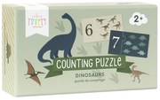 A Little Lovely Company - přiřazovací puzzle – počítání s dinosaury