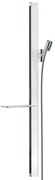 Hansgrohe Unica, sprchová tyč E 900 mm se sprchovou hadicí Isiflex 1600 mm, bílá/chromová, HAN-27640400