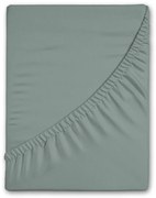 Zelené napínací flanelové prostěradlo 90x200 cm – Good Morning