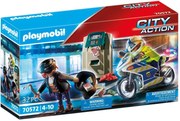 Stavebnice playmobil policejní motorka: pronásledování lupiče