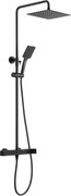 Sapho Cubemix - Sprchový set s baterií, 25x25 cm, matná černá CM139B