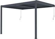 Bioklimatická pergola G21 Trenton Premium 4x3 m, antracitová hliníková