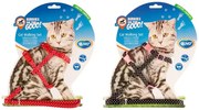 Postroj a vodítko cat DUVO+ s puntíky 20-35cm/10mm-125cm