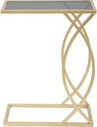 Odkládací stolek se skleněnou deskou 25.5x45.5 cm Glam – Mauro Ferretti