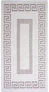Šedobéžový bavlněný koberec Vitaus Versace, 100 x 150 cm