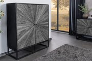 Designová vysoká komoda Shark 120 cm šedá