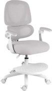 Dětská otočná židle Neoseat JUNI 023 — látka, pratelný potah, šedá